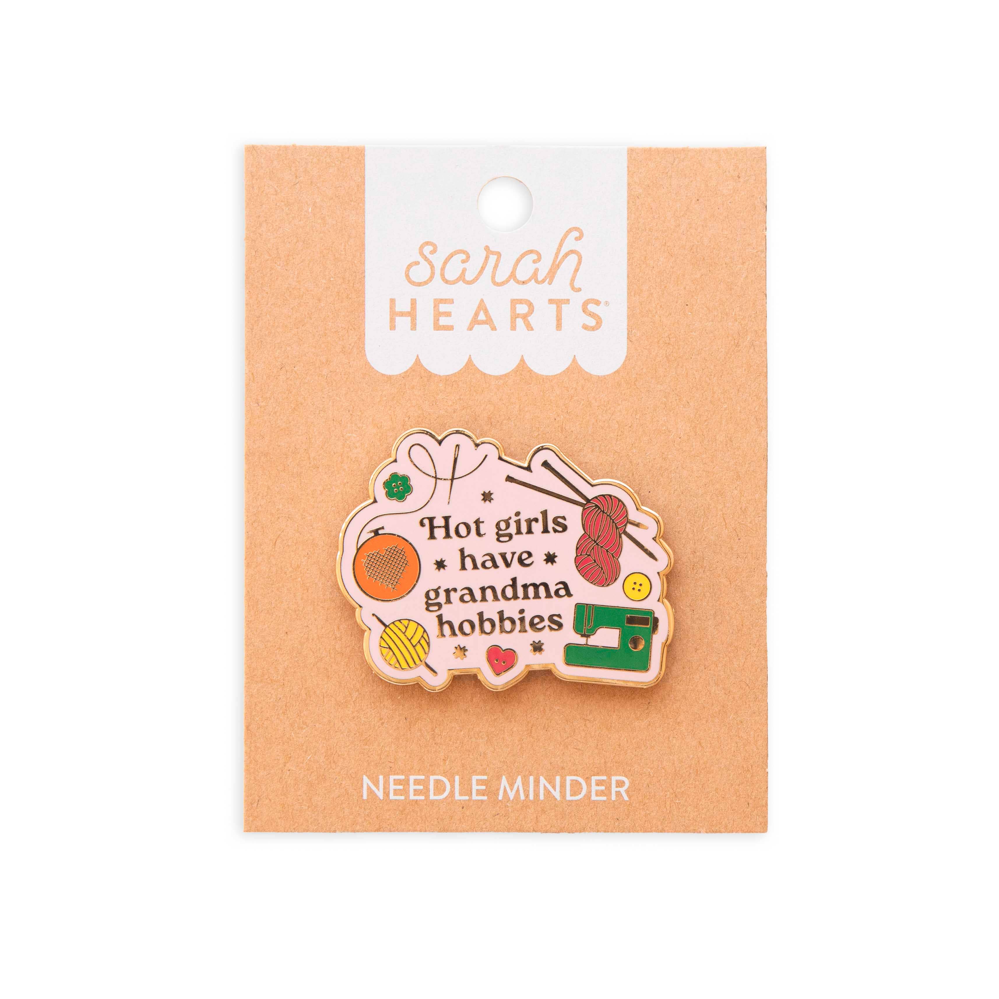 Sarah Hearts - Hot Girls Have Grandma Hobbies Magnetic Needle Minder ...