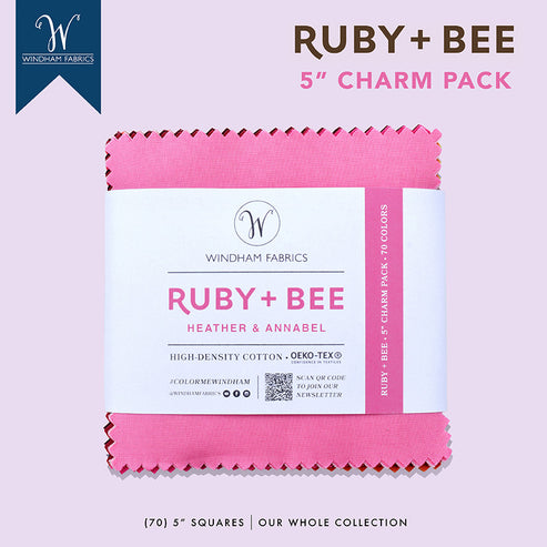 Ruby + Bee Solids Charm Pack – Camberville Threads
